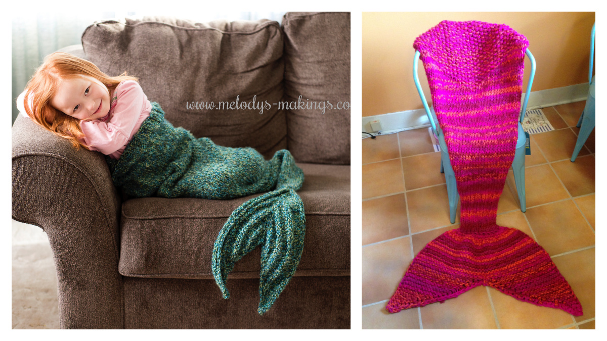 Mermaid Blanket Free Knitting Patterns - Knitting Pattern