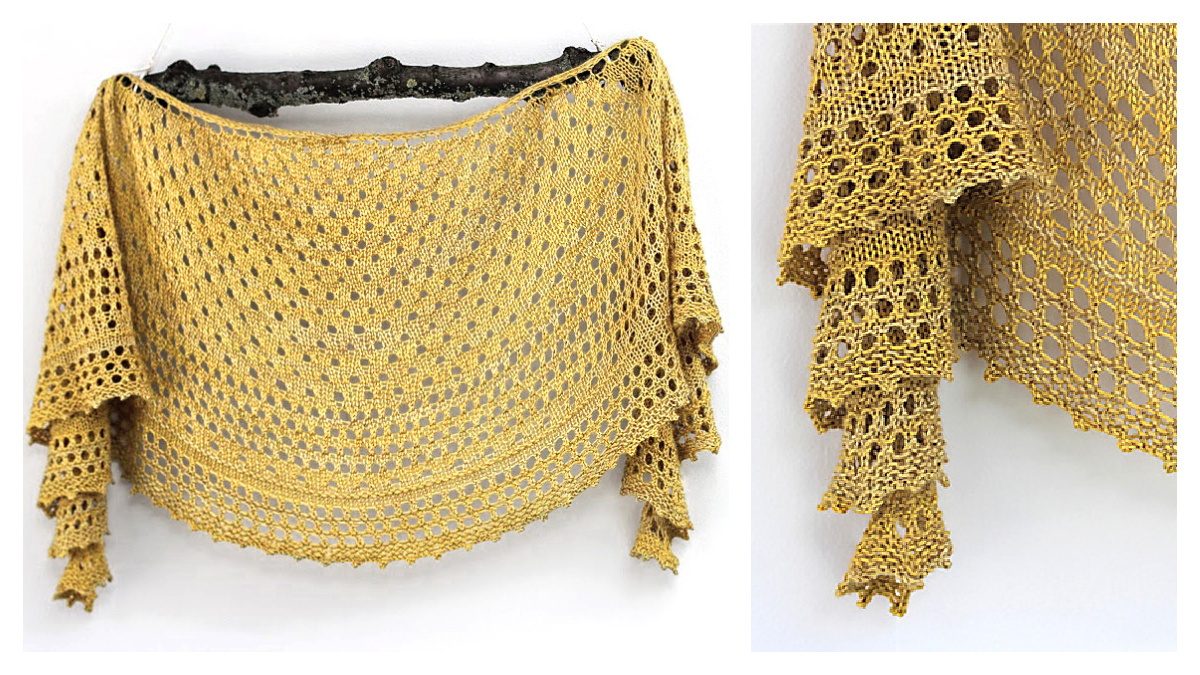 Pebble Beach Shawl Knitting Pattern - Knitting Pattern