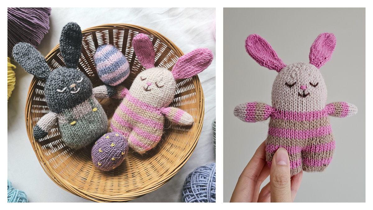 Rabbits & Easter Eggs Free Knitting Patterns - Knitting Pattern
