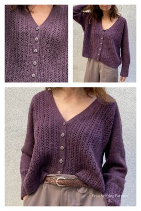 Ripple Cardigan Free Knitting Pattern(XS-5XL) - Knitting Pattern