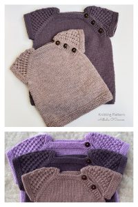 Tangled Web Top Knitting Pattern (NB - 10Y) - Knitting Pattern