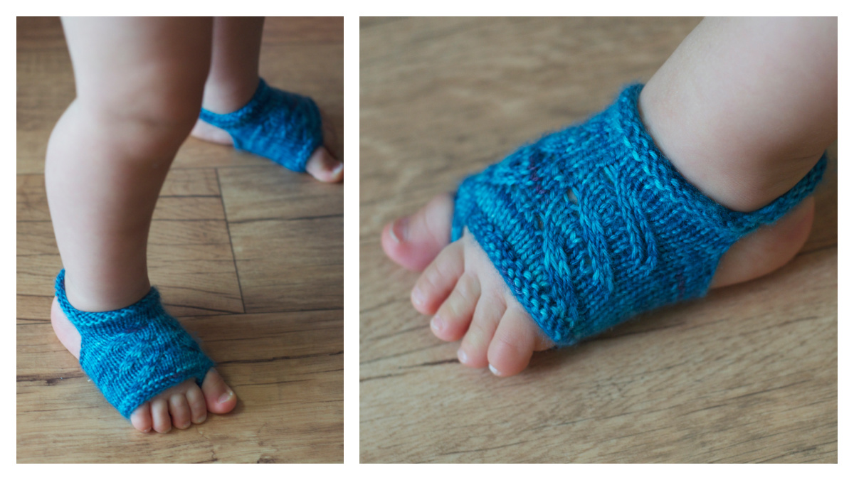 Showsy Toes Baby Sandal Socks Free Knitting Pattern - Knitting Pattern