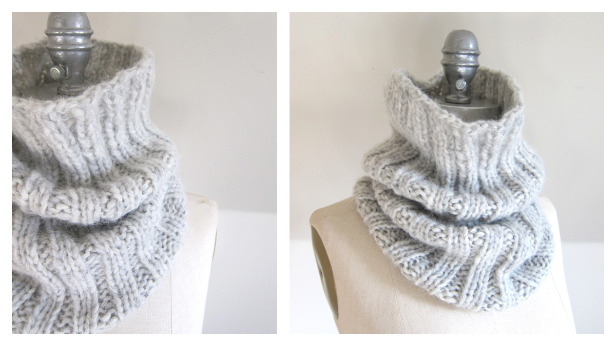 Simple Comfort Cloud Cowl Free Knitting Pattern - Knitting Pattern