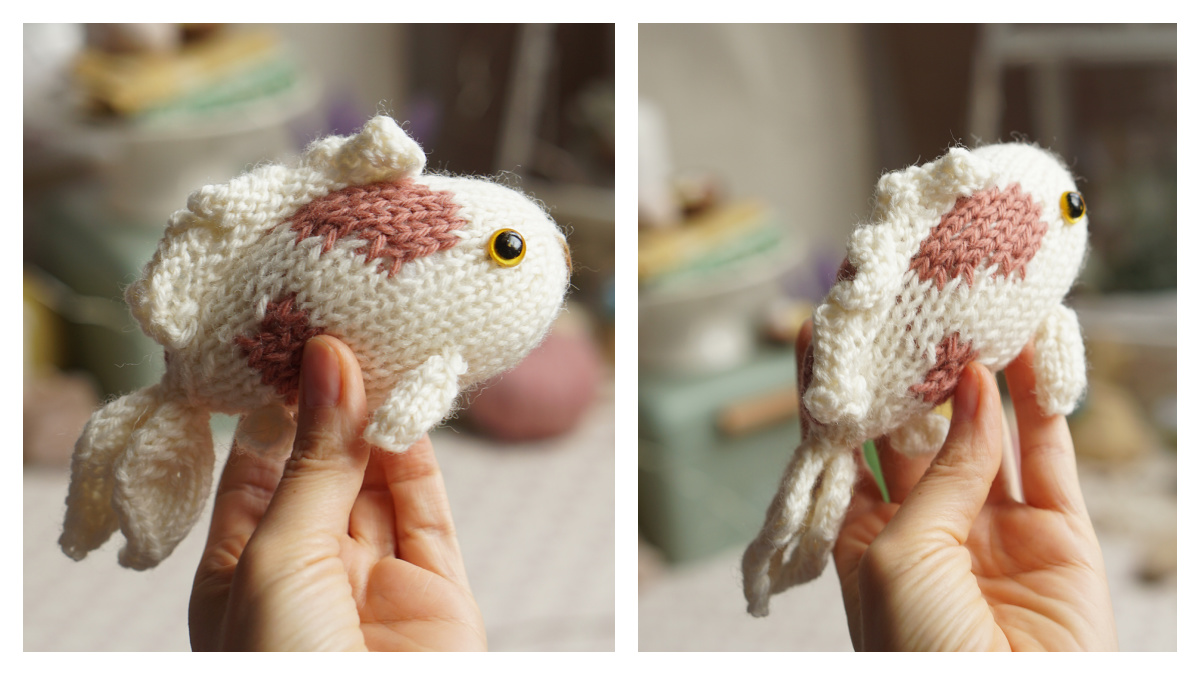 Amigurumi Carp Fish Free Knitting Pattern - Knitting Pattern