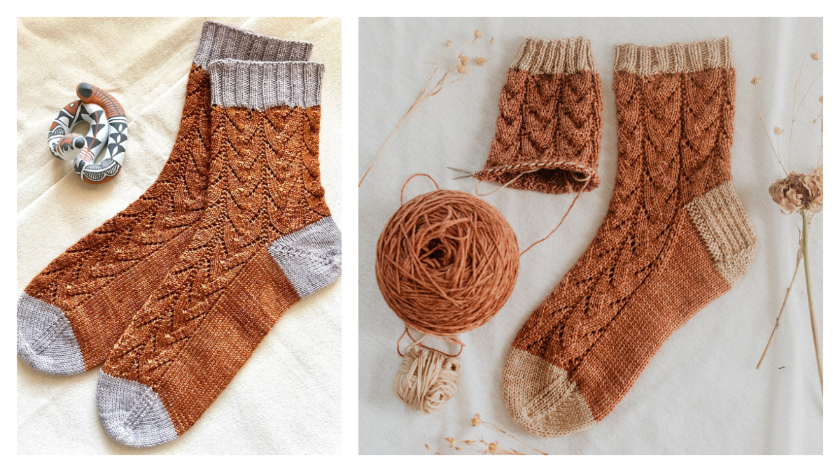 Cozy Autumn Socks Free Knitting Pattern - Knitting Pattern