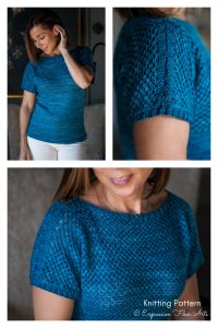 Panopeia Tee Top Knitting Pattern - Knitting Pattern
