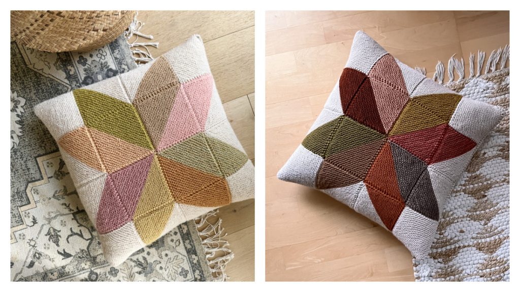 Stella Quilt Cushion Knitting Pattern - Knitting Pattern