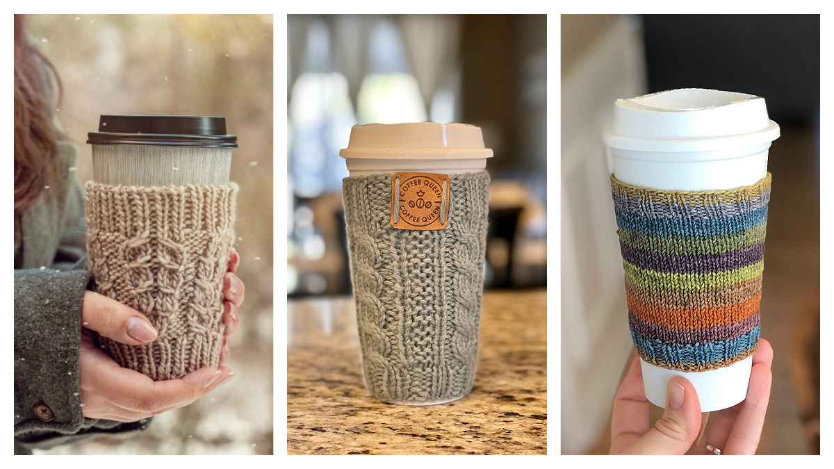 Cup Cozy Free Knitting Patterns - Knitting Pattern