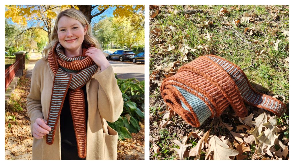 Garter Stitch Rocketeer Scarf Knitting Pattern - Knitting Pattern
