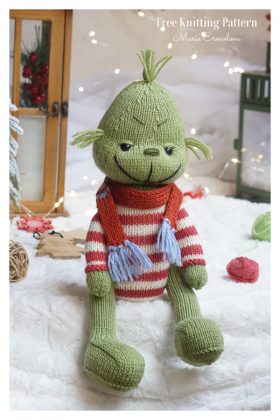 Amigurumi Toy Grinch Free Knitting Pattern - Knitting Pattern