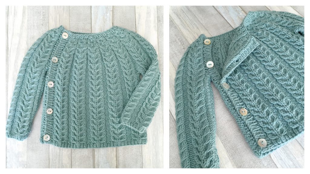 Baby Small Cable Cardigan Free Knitting Pattern - Knitting Pattern