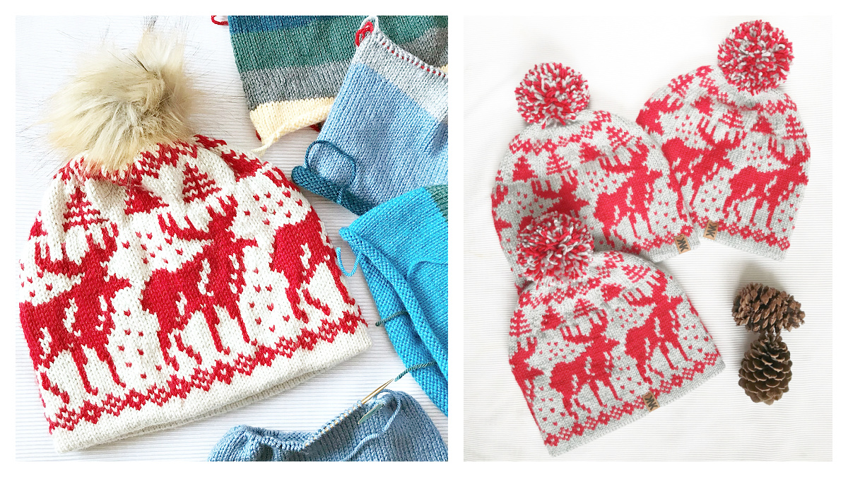 Moose Hat Free Knitting Pattern - Knitting Pattern
