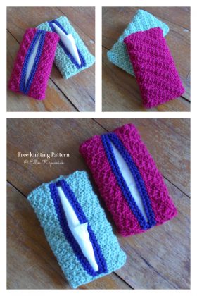 Tishoo Tissue Box Cover Free Knitting Pattern - Knitting Pattern