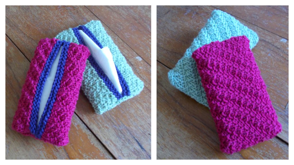 Tishoo Tissue Box Cover Free Knitting Pattern - Knitting Pattern