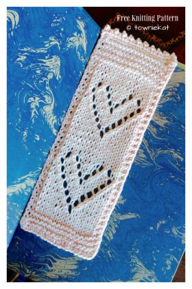 Valentine Heart Bookmark Free Knitting Patterns - Knitting Pattern