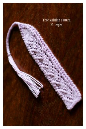 Valentine Heart Bookmark Free Knitting Patterns - Knitting Pattern