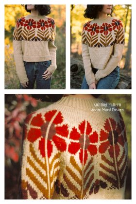 Harvest Flower Sweater Knitting Pattern - Knitting Pattern