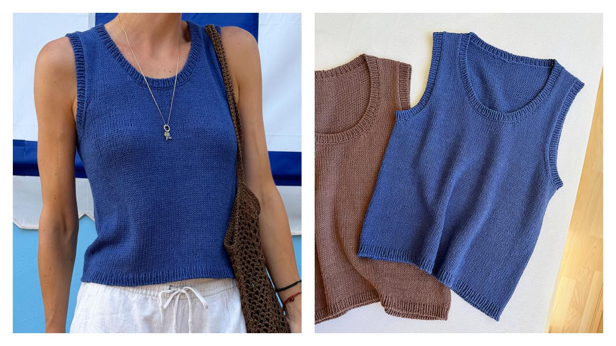 Summer Thea Top Knitting Pattern - Knitting Pattern